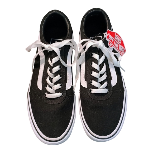 Vans | Shoes | Nwt Vans Off The Wall Ward Low Top Black White Skater ...